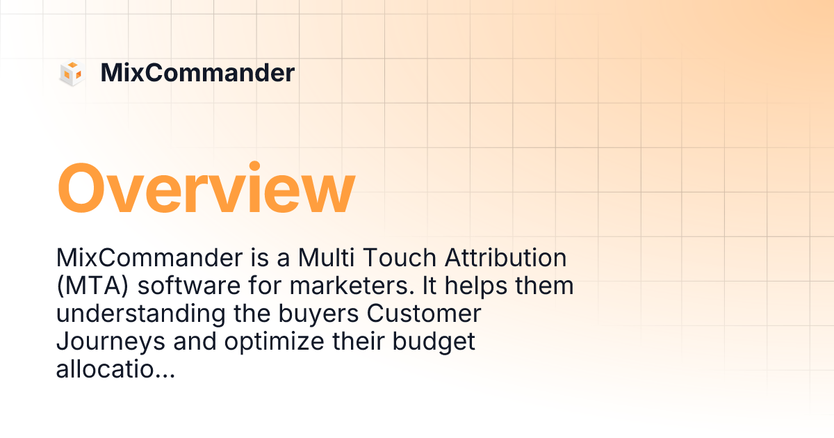 Overview | MixCommander